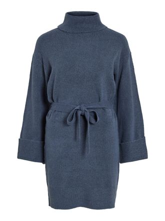 Vila Virolfie L/S Tie Belt Knit Dress - Noos