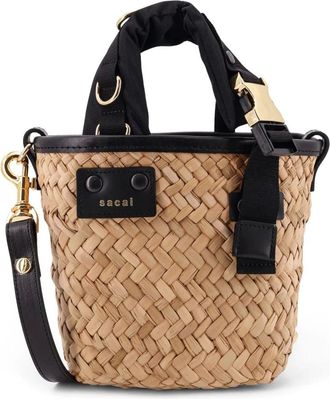 sacai Femme, Sacs, Beige, Taille: ONE Size Sac Tiss&eacute; Bi-Directionnel