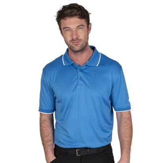 Island Green Island GREEN Igts1899 Coolpass Polo de Golf Respirant pour Homme, Bleu Ciel