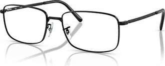 Ray-Ban Rb3717 Optics Schwarz Fassung Klar Glas Polarisiert 57-18