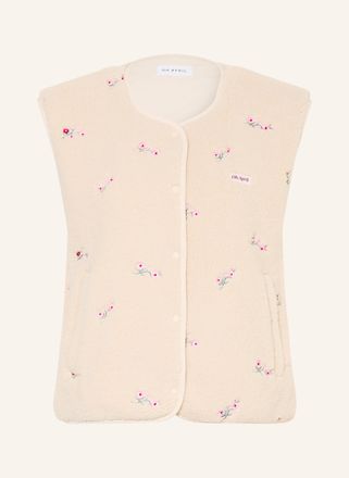 Oh April Oh April Teddyfell-Weste Magnolia beige