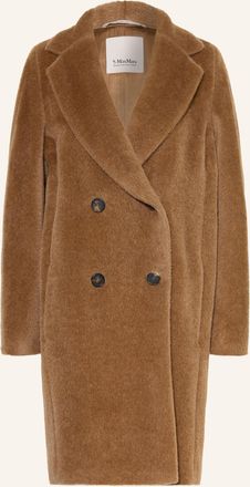 Max Mara Mantel Roseto Mit Alpaka braun
