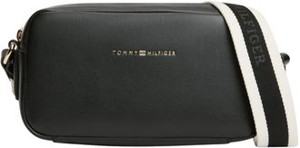 Tommy Hilfiger Damen Th Essential Camera Bag Aw0aw18370 Crossover, Black (Black)