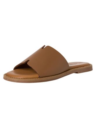Tamaris Damen Mules Pantoletten Leder Sommer; COGNAC/braun; 41 EU