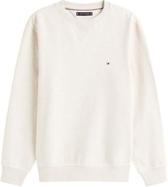 Tommy Hilfiger Sweat Homme Seasonal Fleece avec Col Ras-du-Cou, Beige (Heathered Oatmilk), XS