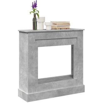vidaXL Kaminumrandung Betongrau 90x30x90 cm Holzwerkstoff - Vidaxl