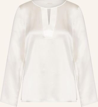 Marc Cain Blusenshirt Aus Seide Im Materialmix weiss