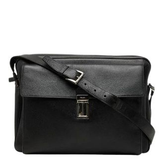 Prada Sac bandouli&egrave;re de voyage Saffiano Pre-owned - Homme - Pre-owned - Noir - Taille: ONE Size