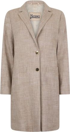 Herno Femme, Manteaux, Beige, Taille: 38 FR Manteau crois&eacute;