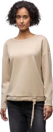 Street One 3228263 T-Shirt Aspect Soie, Beige sablé, 36 Femmes