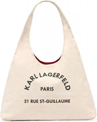 Karl Lagerfeld Femme, Sacs, Beige, Taille: ONE Size Sardegna Handtas