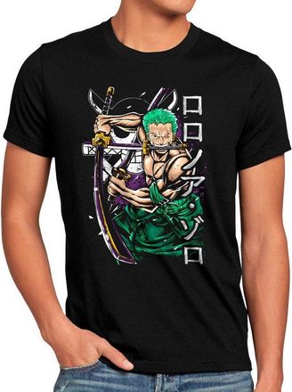 style3 T-Shirt Swordsman one piece japan anime luffy manga ruffy