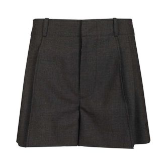 Durazzi Milano Femme, Shorts, Gris, Taille: 40 FR Shorts ajust&eacute;s &agrave; passants de ceinture