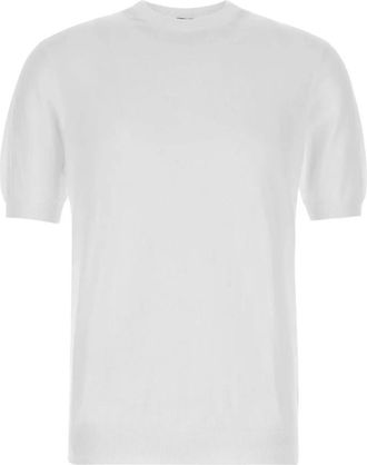 Fedeli Homme, Pulls, Blanc, Taille: S T-shirt en coton tricot&eacute;
