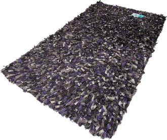 Batex Badteppich Badematte Star Lila Grau ca.60 x 100 cm