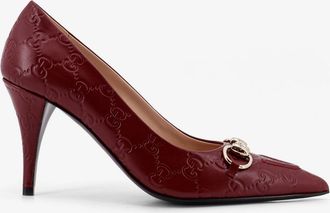 Gucci Gucci Rosso Ancora GG leather d&eacute;collet&eacute; - GUCCI - gender_Woman