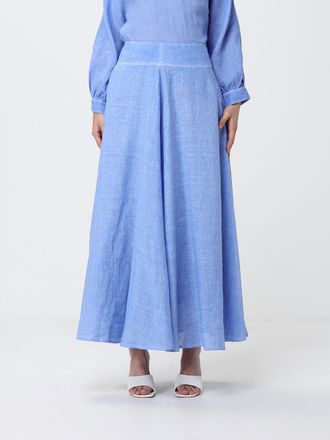 120% Lino Jupe Femme couleur Avion