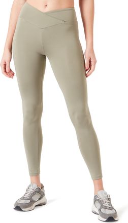 Koton Women Asymmetric Cut High Rise Sports Leggings Slim Fit