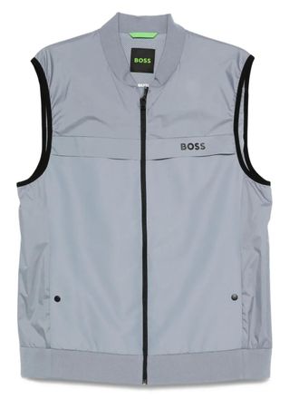BOSS gilet Gridlyte à fermeture zippée - Gris