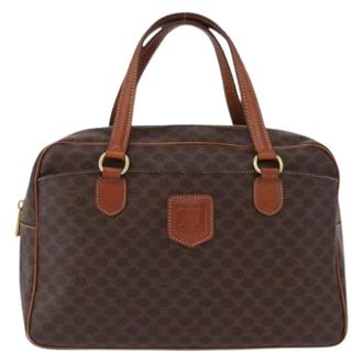 Celine Sac &agrave; main Vintage Macadam Pre-owned - Femme - Pre-owned - Brun - Taille: ONE Size
