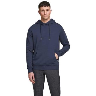 Jack & Jones Herren Jjebasic Noos Hooded Sweatshirt, Navy Blazer, L EU