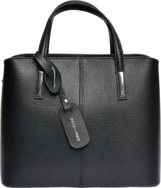 Anna Luchini Schwarz Rindsledertasche