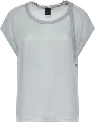 Pinko Pinko, Femme, Blouses et Chemises, Bleu, Taille: 42 FR Chemisier Bertha