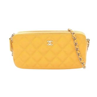 Chanel Pre-owned Vintage Umh&auml;ngetasche - - Pre-owned - Damen - Gelb - ONE SIZE