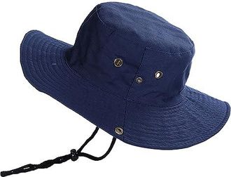 Generic Chapeaux seau &agrave; large bord pour la randonn&eacute;e, la p&ecirc;che, le soleil en coton pour hommes et femmes, chapeaux pour activit&eacute;s de plein air chapeaux tendan