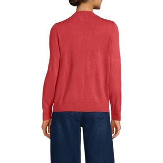 Lands End CashTouch Pullover mit V-Ausschnitt, Damen, Gr&ouml;&szlig;e:36-38 regular, Orange, by Lands End