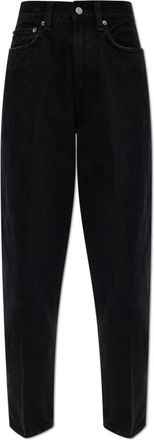 A Gold E Femme, Jeans, Noir, Taille: W24 80s Jean High-Rise Vintage Taper