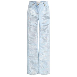 Elisabetta Franchi Femme, Jeans, Bleu, Taille: W27 Jeans droits
