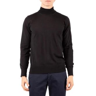 Hindustrie Strick-Rollkragenpullover - - Knitwear - Herren - Schwarzk - L