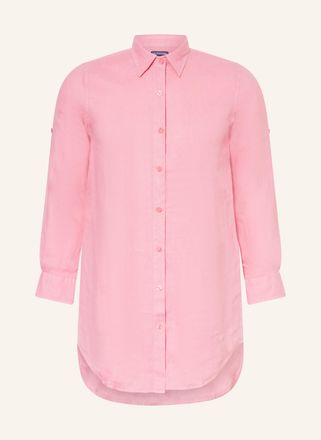 Vilebrequin Hemdbluse Fragance Aus Leinen rosa