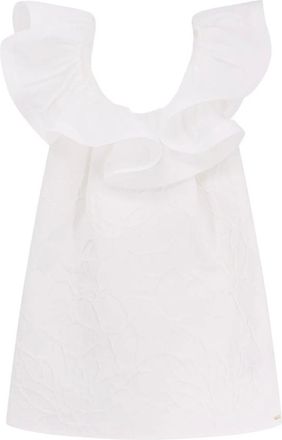 Elisabetta Franchi Femme, Robes, Blanc, Taille: 44 FR Robes Blanches avec Encolure Bateau