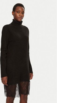 Morgan Strickkleid 242-RMAFIX Schwarz Slim Fit