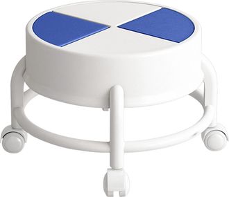 Generic Niedriger Rollsitzhocker, Pediküre-Hocker, niedriger Rollsitz, Rollstuhl, Hausarbeitshocker, niedrige runde Sitze, beweglicher -Hocker, niedrige Höhe,