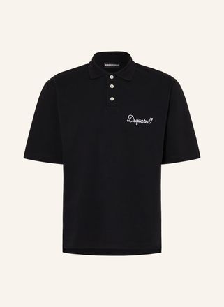 Dsquared2 Jersey-Poloshirt schwarz