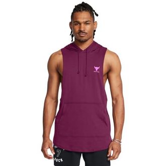 Under Armour Project Rock Payoff Hoodie Sweatshirt à Capuche, (505) Gémeaux Violets/Magenta Vif, Medium Homme