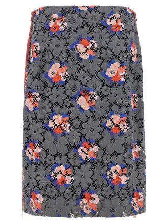 Fendi Bouquet Skirt - Gray