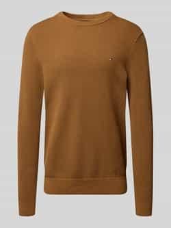 Tommy Hilfiger Regular Fit Strickpullover aus reiner Baumwolle