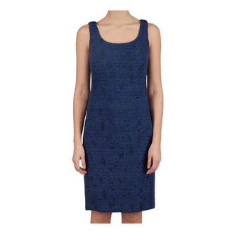 Kiton Textured Dress - - Dresses - Damen - Blau - M