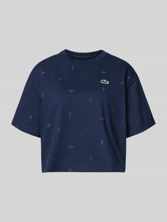 Lacoste Sport Oversized T-Shirt aus Baumwoll-Mix