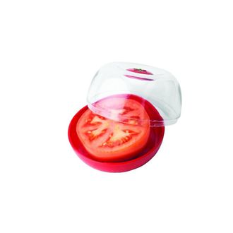 Joie MSC International Joie - Aufbewahrungsdose für Tomaten, Rot/Transparent, 10,8 x 10,8 x 7,6 cm