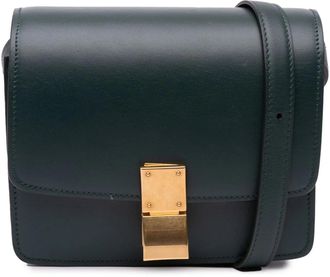 Celine Hobo Bags - Small Calfskin Classic Box - Gr. unisize - in Gr&uuml;n - f&uuml;r Damen