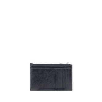 Balenciaga Mens Black Lamb Ovis Aries Wallet