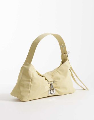 Weekday Sac port&eacute; &eacute;paule - Jaune beurre