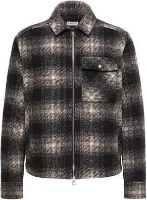 Moncler Veste droite &agrave; carreaux