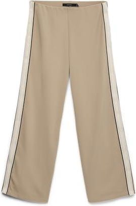 Vero Moda Vmberlin MW Pantalon Large pour Femme Noos, Gris Clair, S / 30L