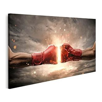 Islandburner Tableau sur Toile &Eacute;nergie de Motivation de Combat de Boxe Cadre Affiche Poster Murale Tableaux
